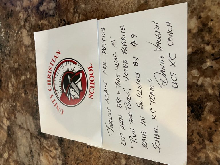 Thank You from Unity Christian School – Pine Lakes